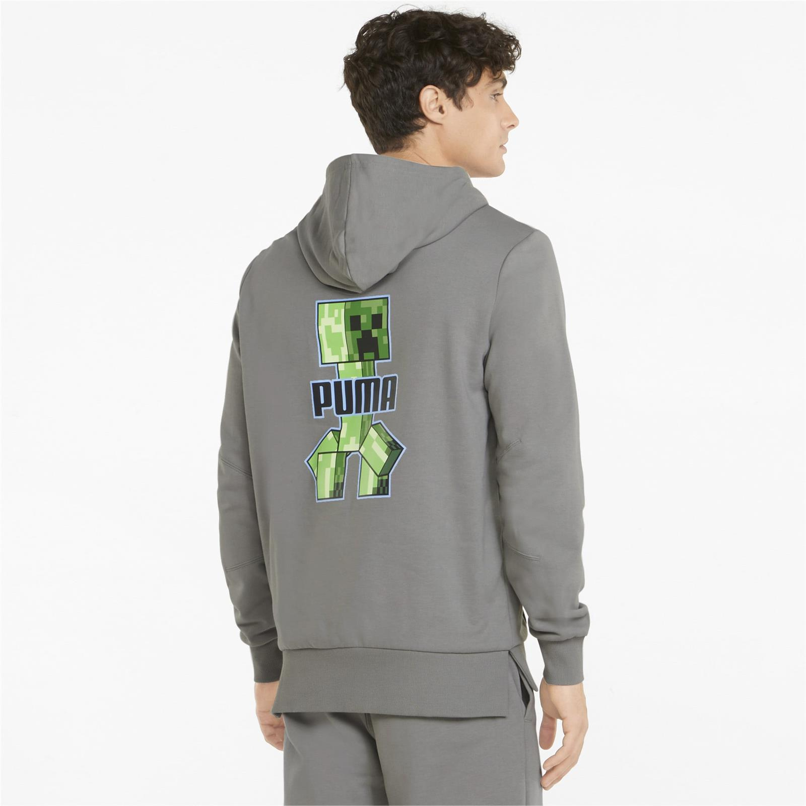 Bluza z kapturem męska Puma x MINECRAFT szara 53437676 - Sportroom.pl